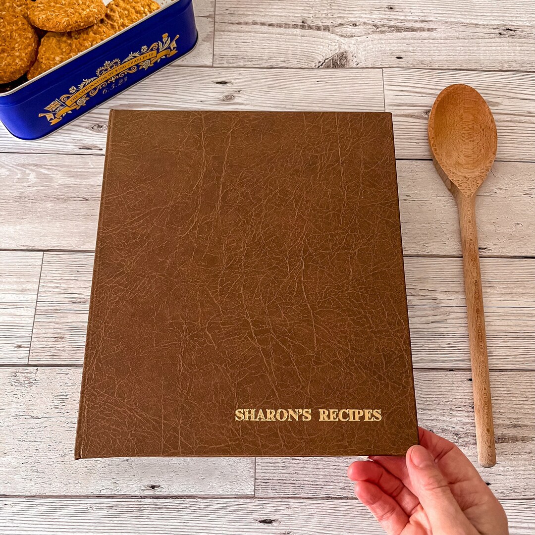 Recipe Binder A5 Recipe Binder Leather Recipe Binder Personalised ...