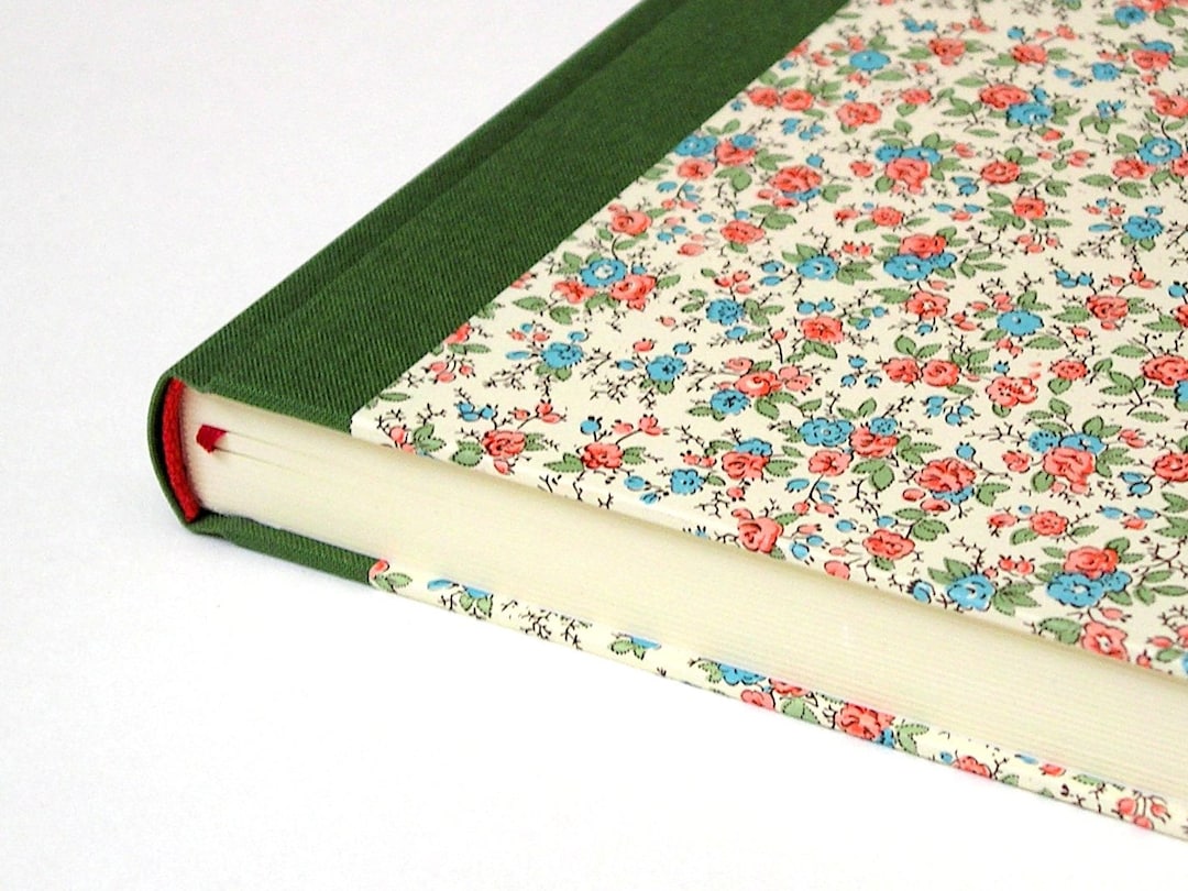 Notebook / Diary 15x21cm, Italian Paper CARTA VARESE Design "fiorita ...