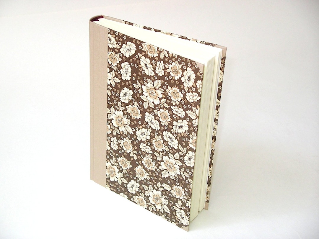 Notebook / Diary 15x21cm, Italian Paper CARTA VARESE Design "buschrosen ...