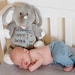 Birth Announcement Stuffed Animal - Embroidered Stuffed Animal - Baby ...