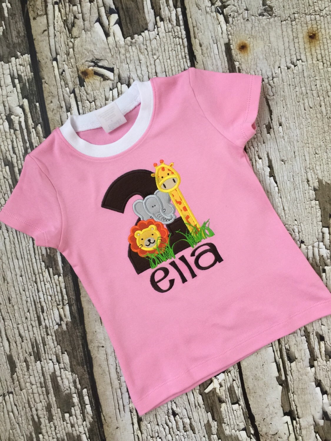 Zoo Birthday Pajamas - Animal PJS - Safari Pajamas - Embroidered ...