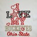 I Love My Buckeyes Ohio State Shirt Buckeyes Girls Shirt Red Grey OSU ...