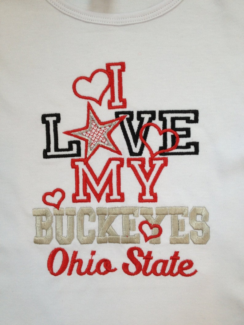 I Love My Buckeyes Ohio State Shirt Buckeyes Girls Shirt - Etsy