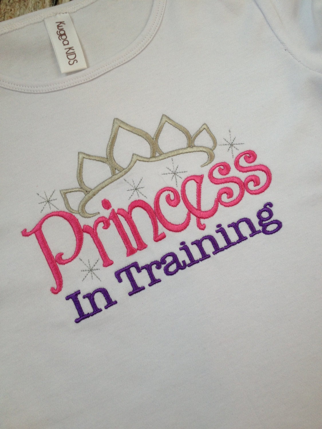 Princess in Training Shirt - Pink Purple Princess - Glitter Tiara ...