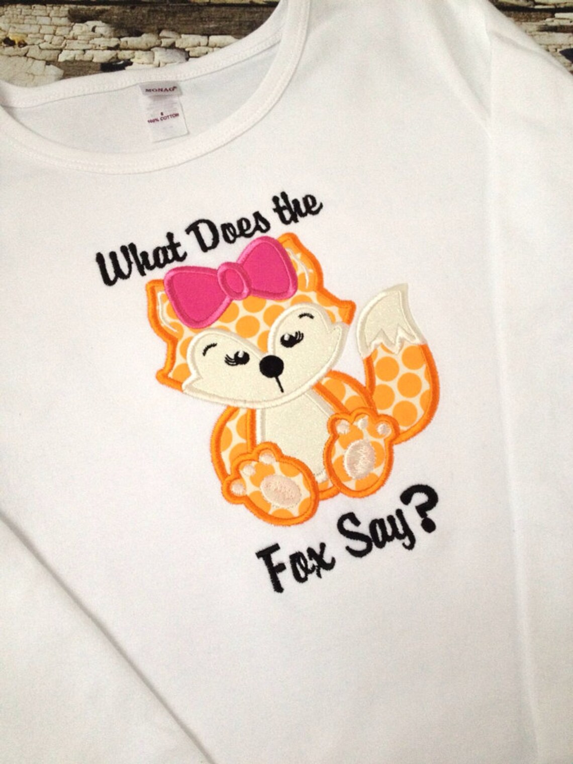 What Does the Fox Say Fox Embroidered Shirt Orange Fox - Etsy