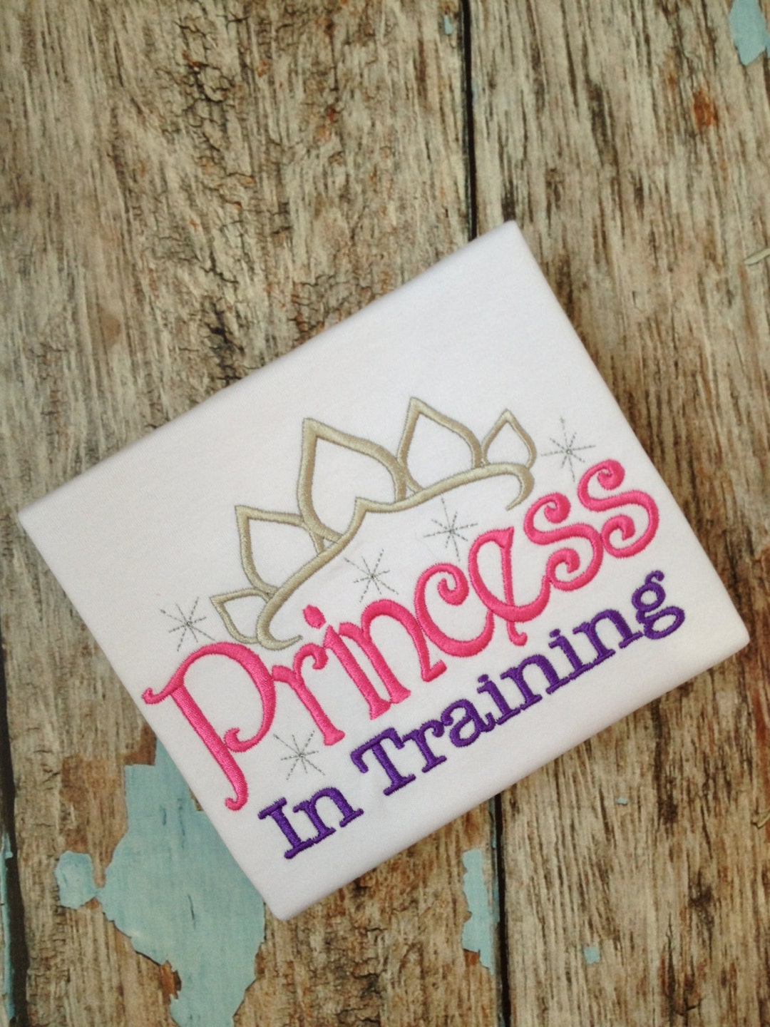 Princess in Training Shirt - Pink Purple Princess - Glitter Tiara ...