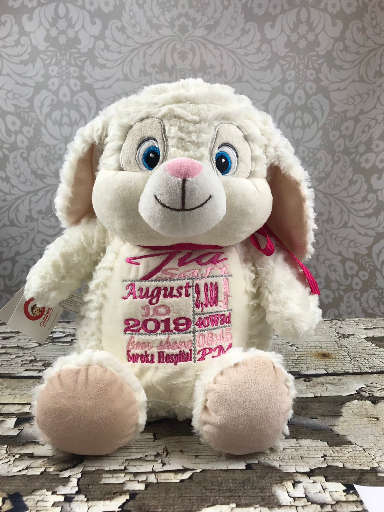 Personalized Stuffed Animal Birth Announcement Stuffed - Etsy