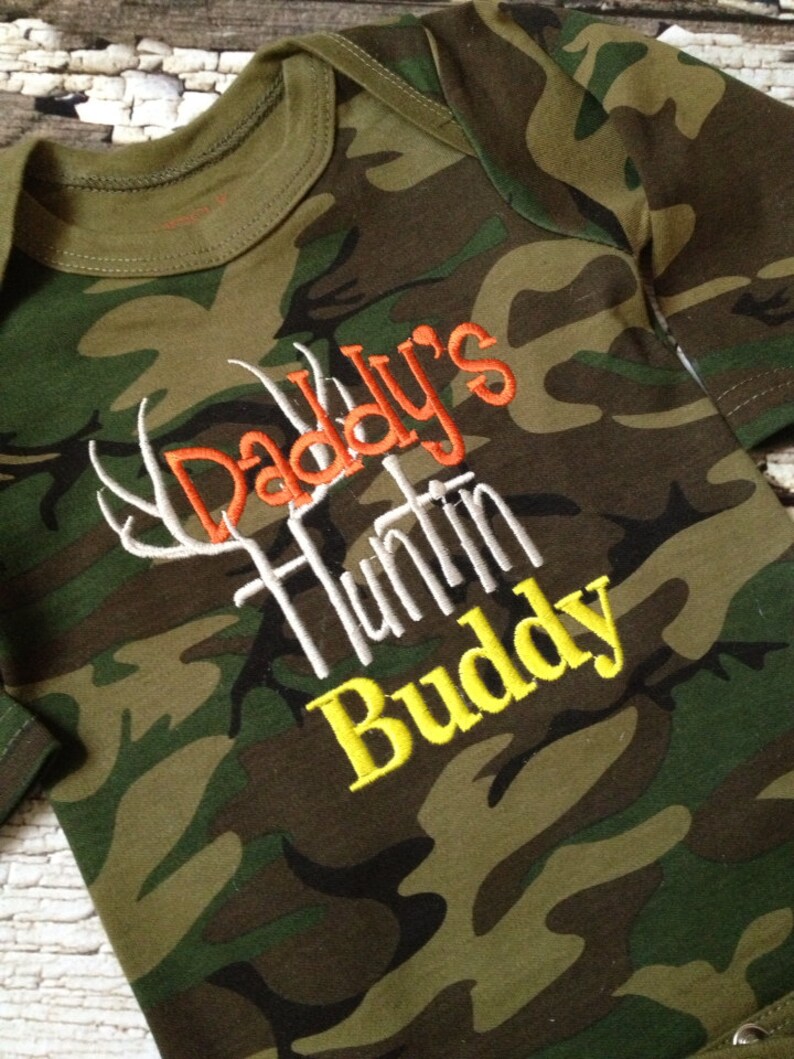 Daddy's Hunting Buddy - Huntin Buddy - Camo Hunting Bodysuit - Daddy's ...