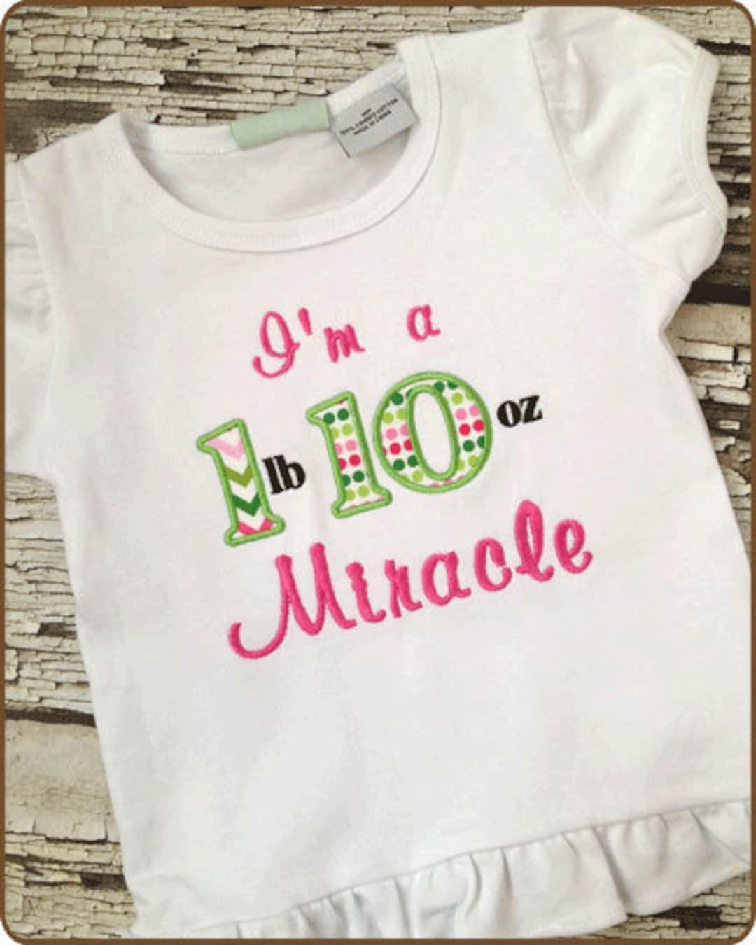 Embroidered Girls Miracle Shirt - Custom Embroidered Tshirt - March of ...