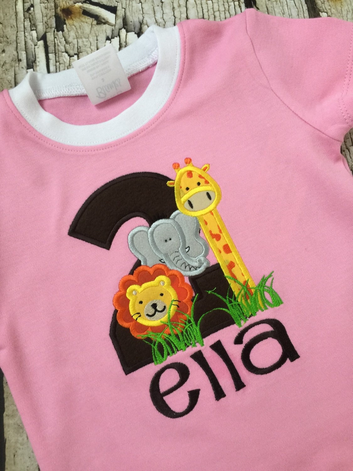 Zoo Birthday Pajamas - Animal PJS - Safari Pajamas - Embroidered ...