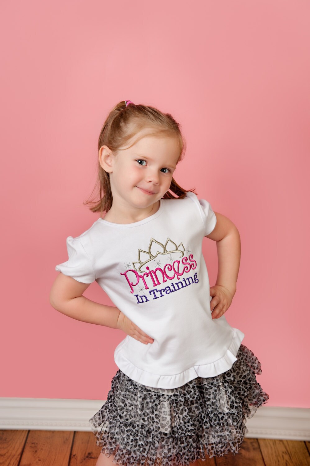 Princess in Training Shirt - Pink Purple Princess - Glitter Tiara ...
