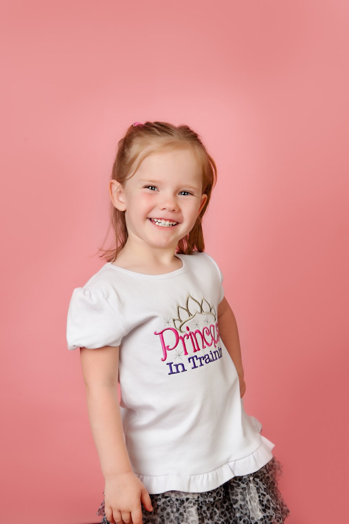 Princess in Training Shirt - Pink Purple Princess - Glitter Tiara ...