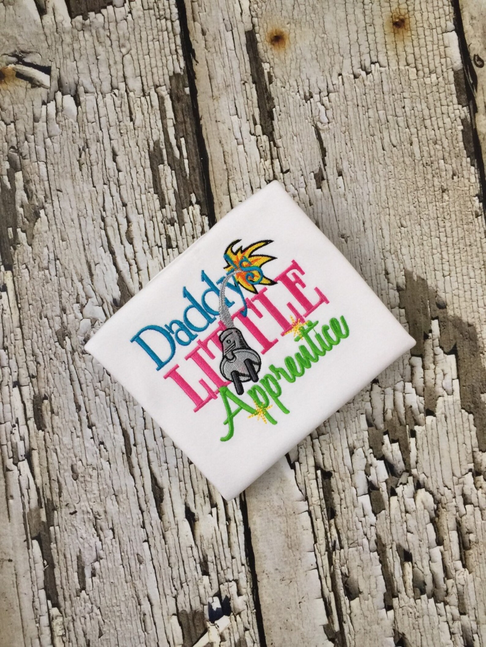 Daddy's Little Apprentice Girl Shirt Embroidered - Etsy
