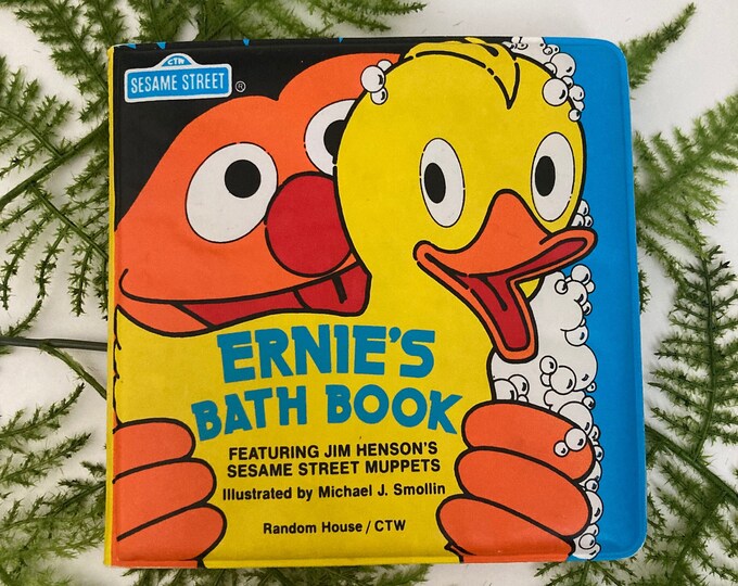 Vintage Ernie's Bath Book - Sesame Street Random House CTW Book - 1982 ...
