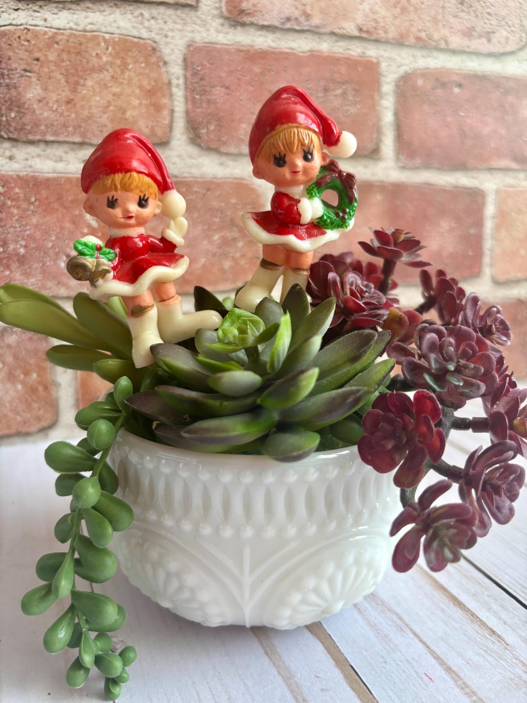 Vintage Christmas Picks Set of 2 Christmas Craft or Wreath Picks ...