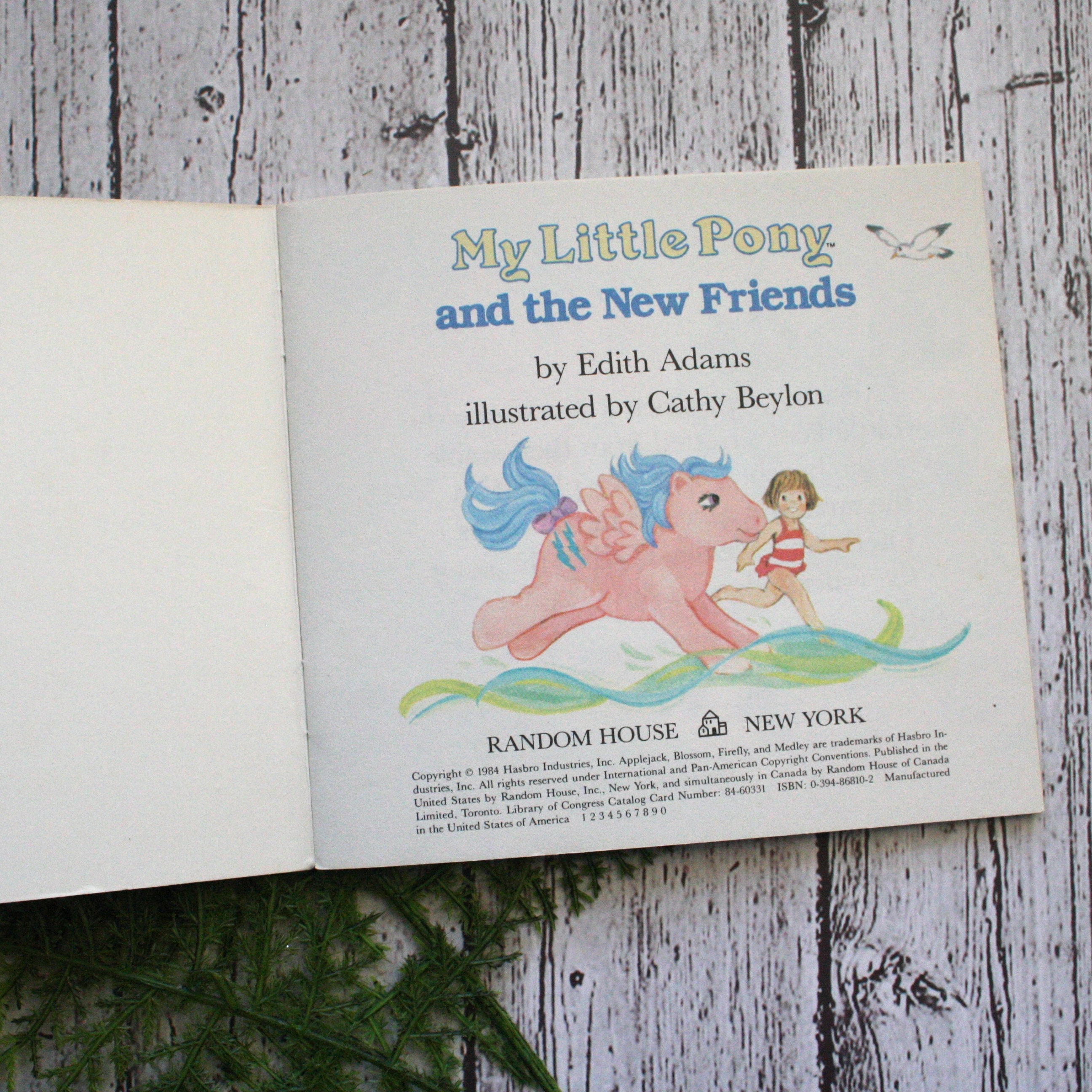 Vintage My Little Pony and the New Friends 1984 Random House Easy ...