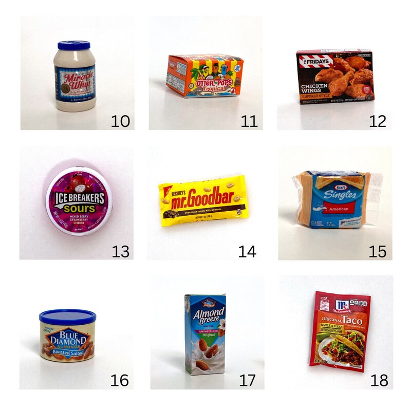 Mini Brands Barbie Food Miniatures Dollhouse Miniatures - Etsy