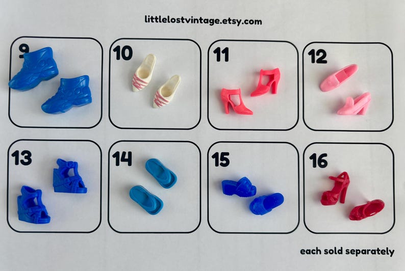 Vintage Barbie Shoes: 80s-90s Doll Accessories, Replacement Parts - Etsy