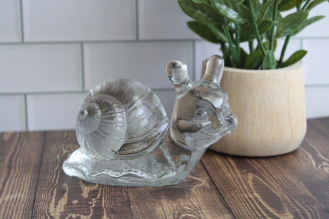 Vintage Goebel Art Glass Snail - Etched 1979 - Art Glass - West Germany ...