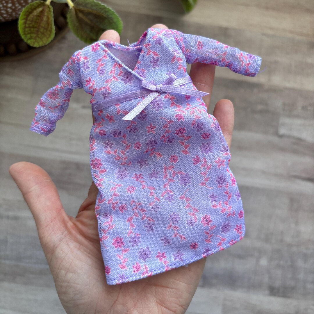 Purple Dress for Pregnant Midge • Barbie Happy Family Clothing • 2002 ...