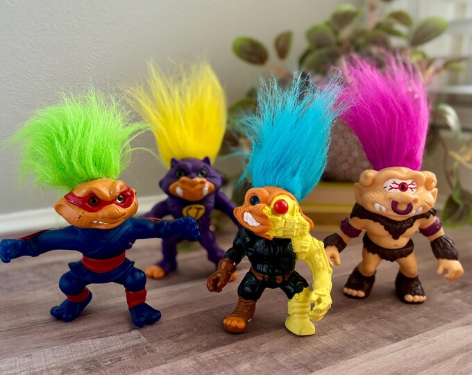 Vintage Battle Trolls Action Figure Set: 1990s Hasbro Toys - Etsy