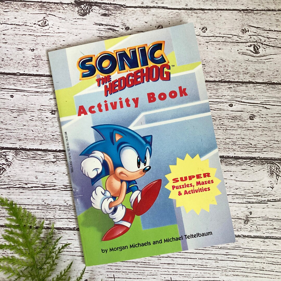 Vintage Sonic the Hedgehog Activity Book Sega Memorabili-a - Etsy