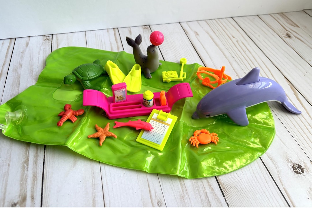 Vintage Barbie Ocean Discovery Playset - Includes Dolphin Seal Turtle ...