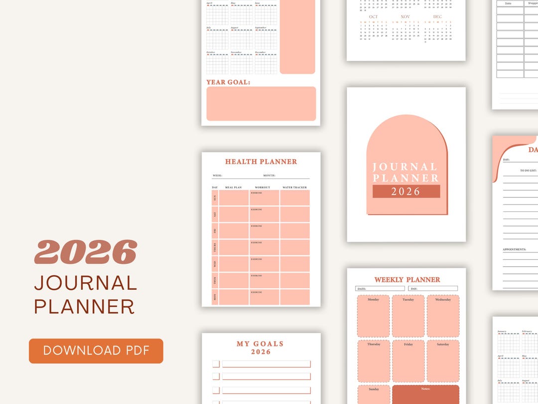 Simple Digital Planner | 2026 Journal | Minimalist Plan | Daily Weekly ...