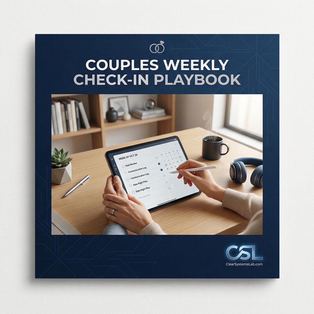 Weekly Relationship Systems Workbook — 6-week Connection Framework - Etsy