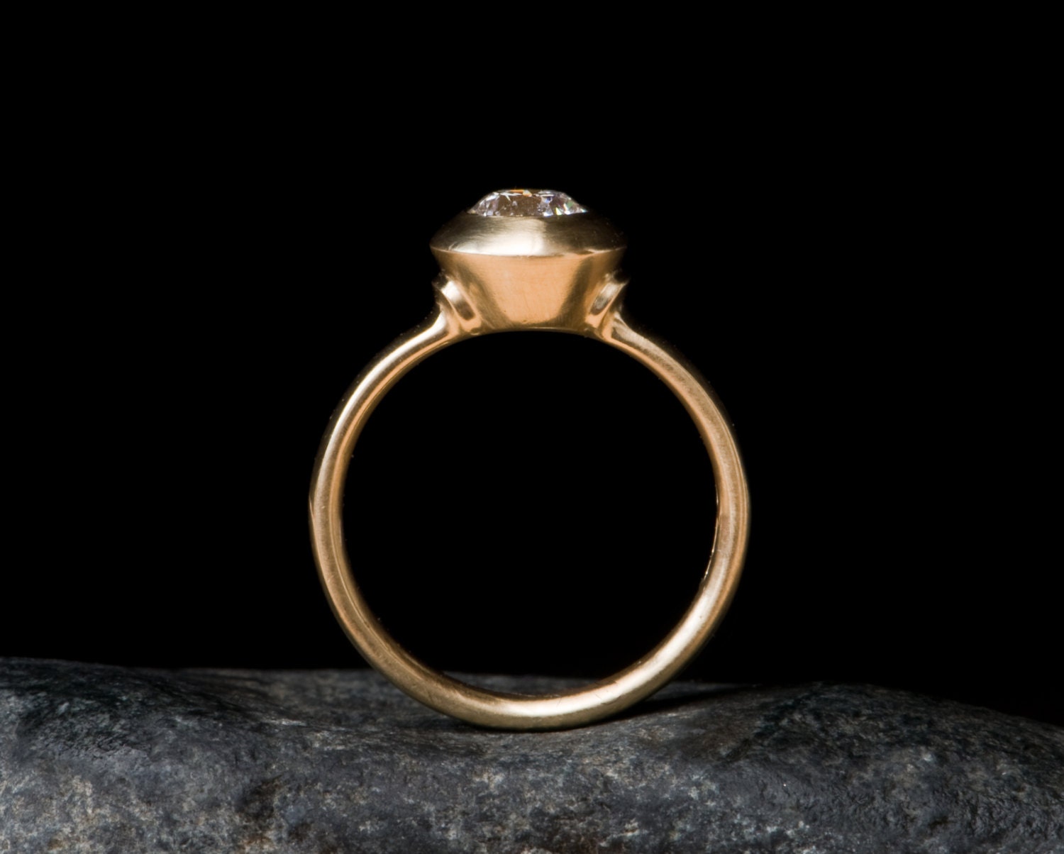 Diamond Engagement Ring Medieval Design Engagement Ring 18k Gold ...