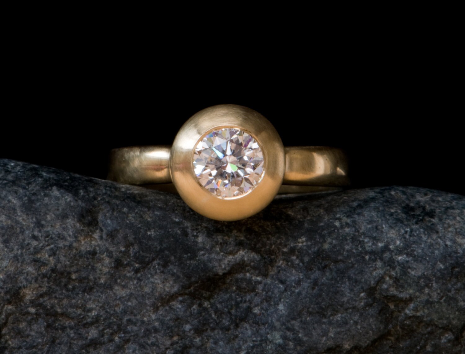 Diamond Engagement Ring Medieval Design Engagement Ring 18k | Etsy