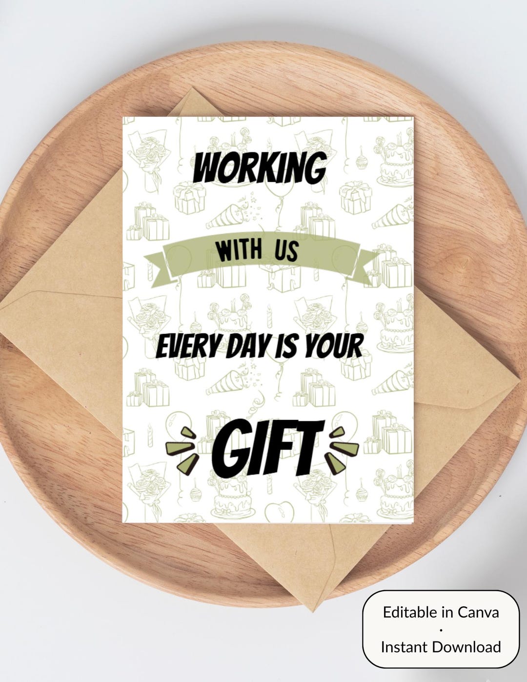 Editable Coworker Birthday Card | Funny Office Card | Work Birthday ...