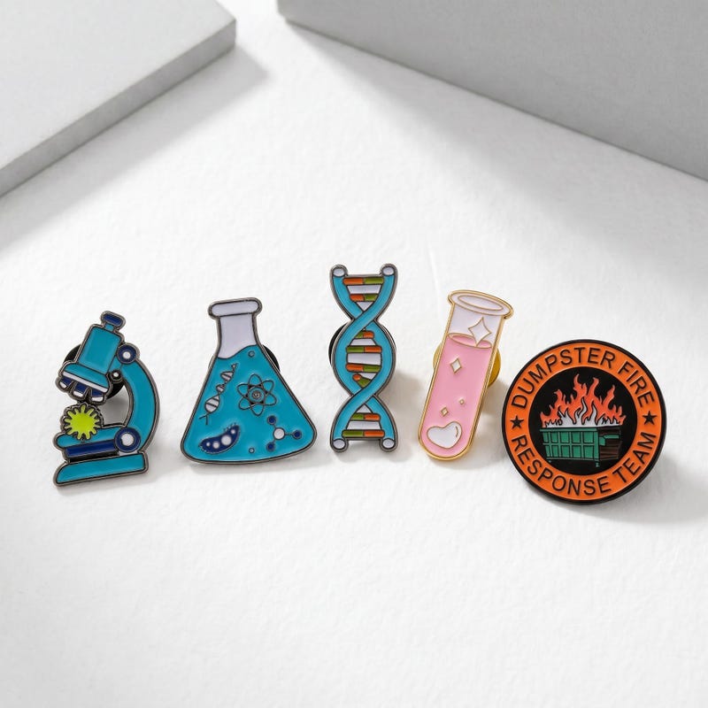 Lab Science Enamel Pins - Etsy