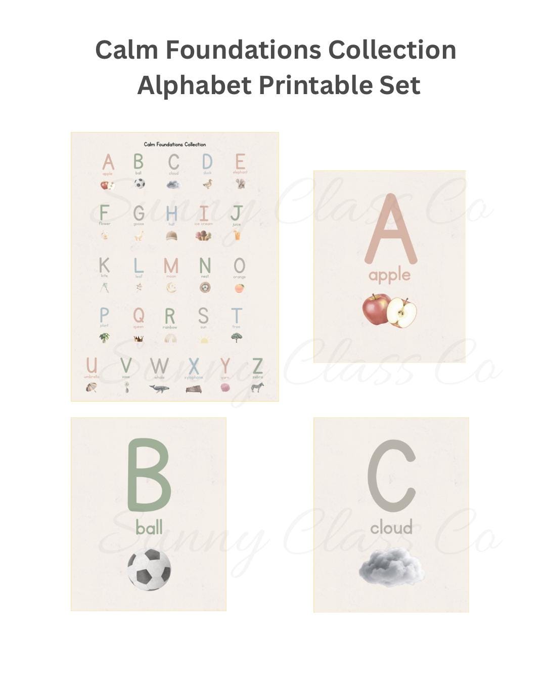 Calm Foundations Alphabet Posters | ABC Classroom Decor (digital ...