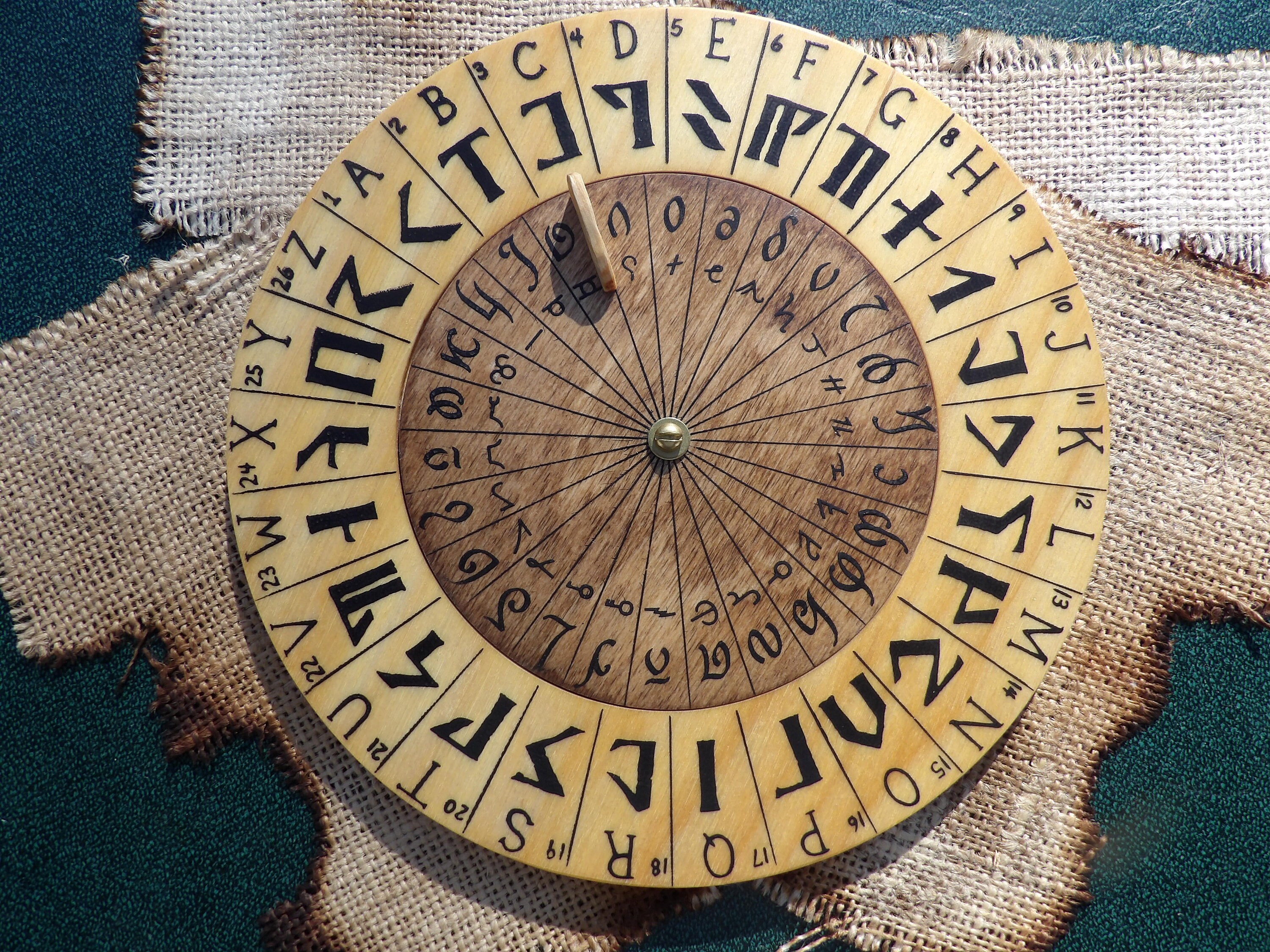 Cypher Wheel Cipher Wheel Dwarven Dwarvish Devek Elvin - Etsy