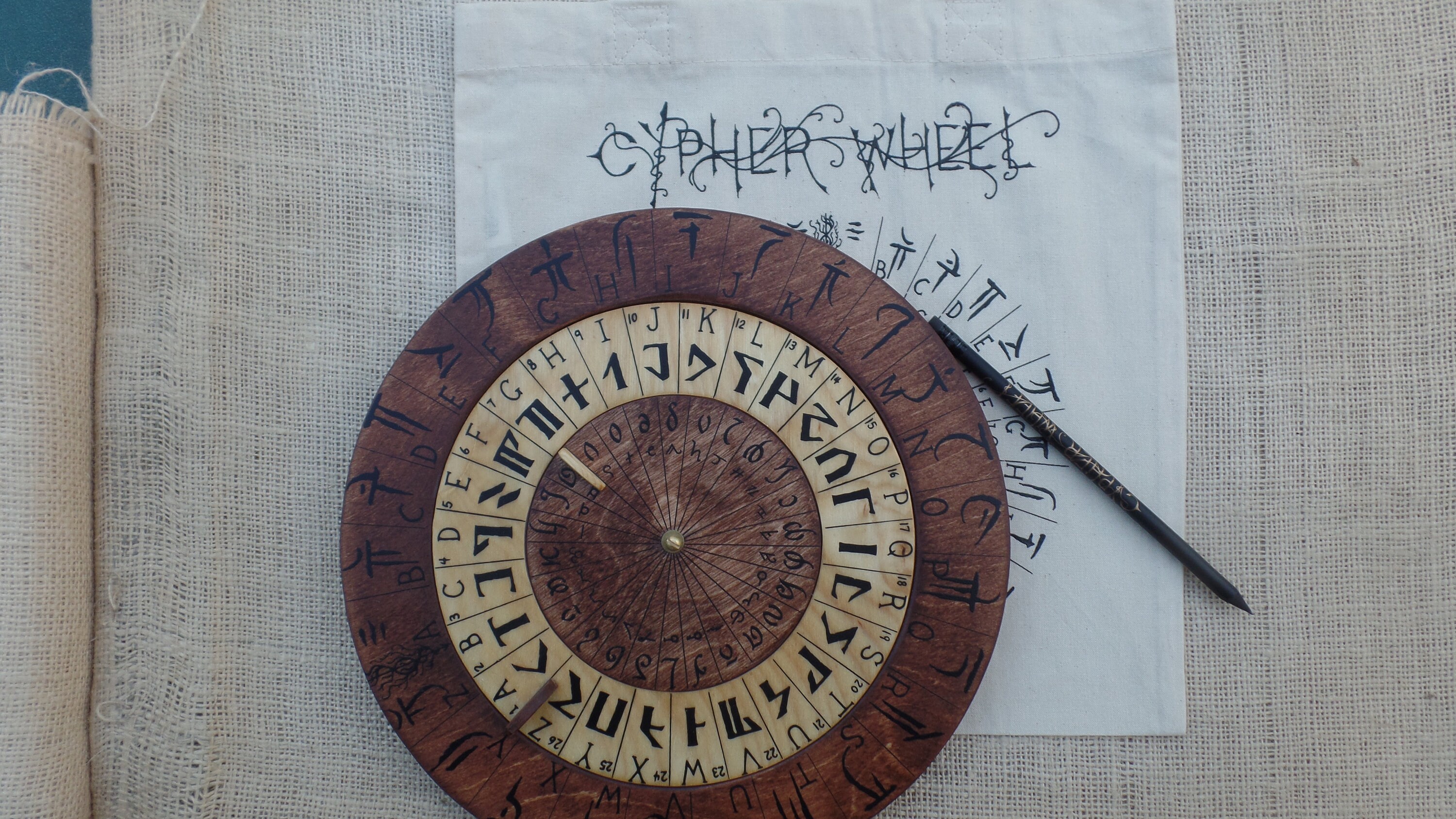 Cipher Wheel Cypher Wheel Dwarven Dwarvish Devek Elvin | Etsy