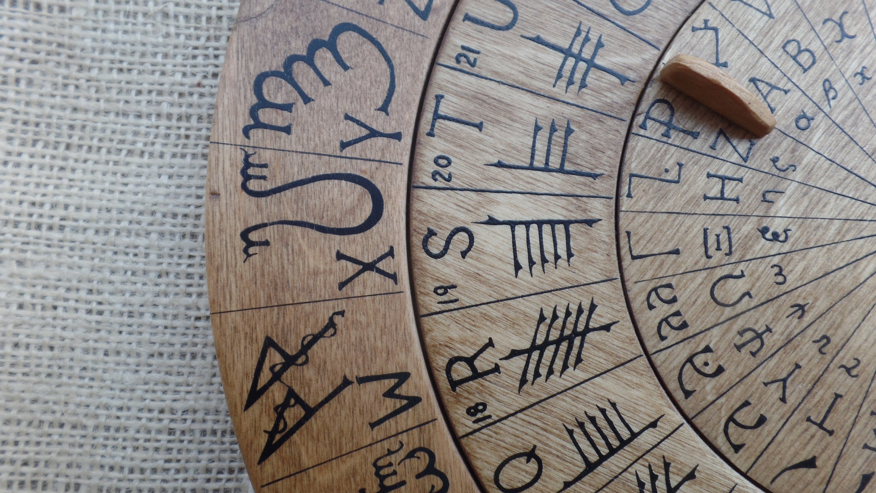 Cypher Wheel Cipher Wheel Theban Ogham Enochian Runes | Etsy
