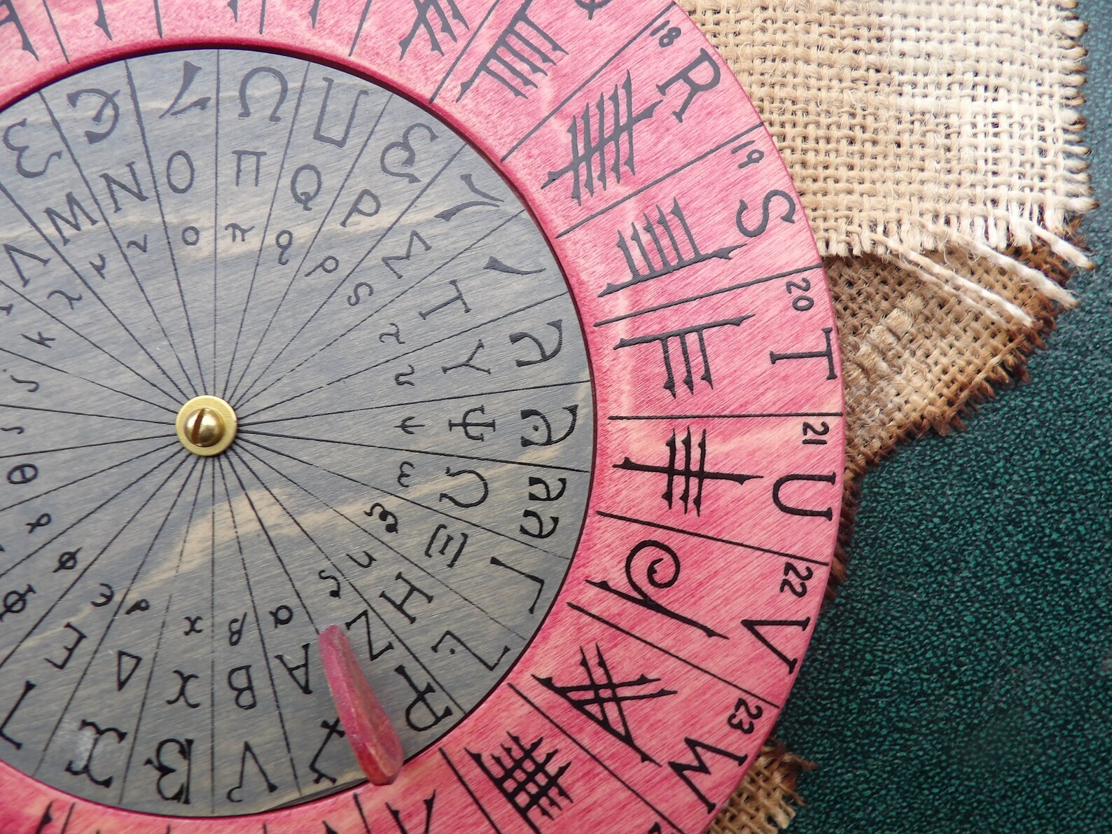 Cypher Wheel Cipher Wheel Ogham Enochian Dungeons and - Etsy