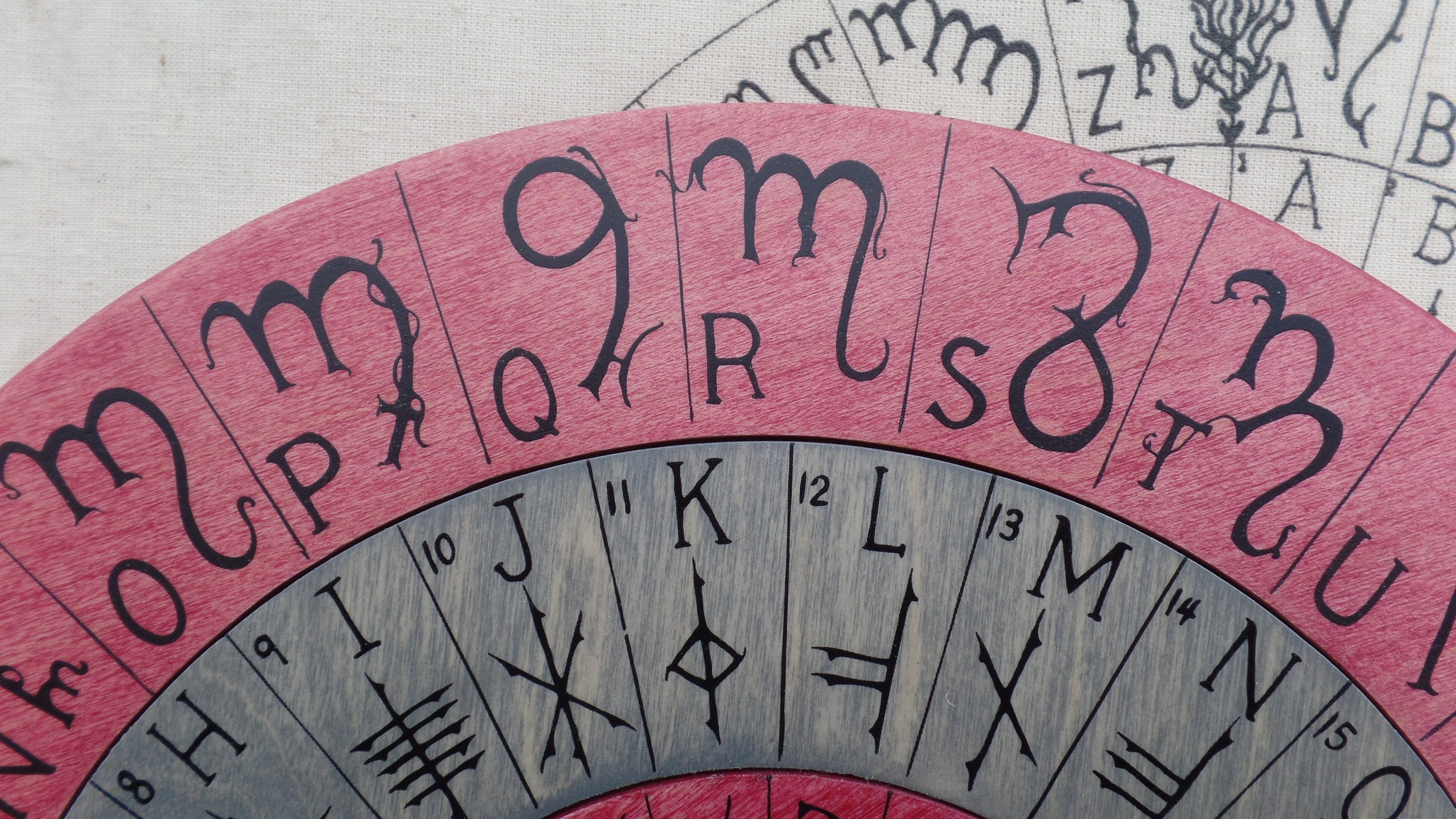 Cypher Wheel Cipher Wheel Theban Ogham Enochian Rune | Etsy
