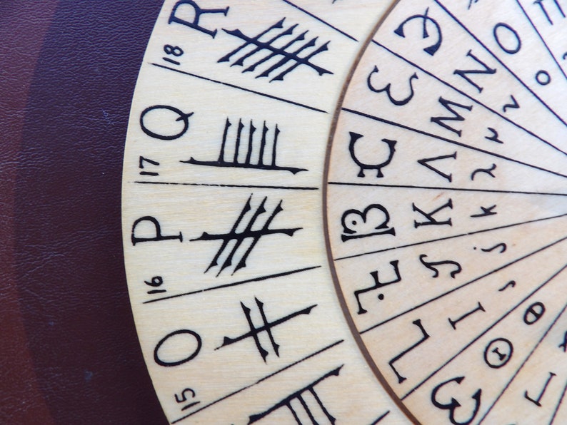 Cypher Wheel, Cipher Wheel, Ogham Enochian Koine Greek Secret Codes ...