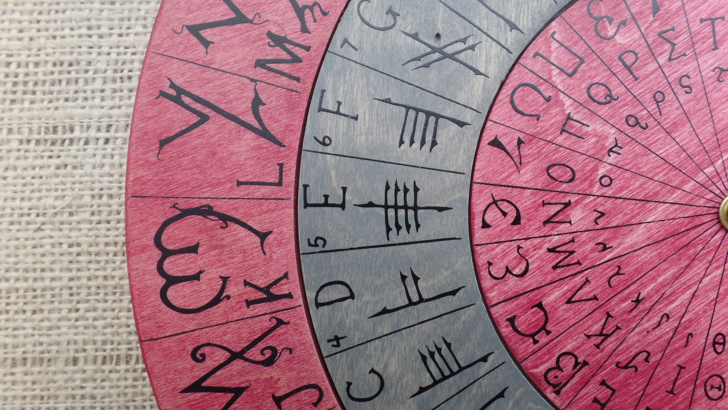 Cypher Wheel Cipher Wheel Theban Ogham Enochian Rune | Etsy