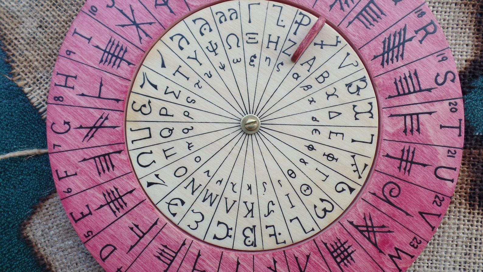 Cypher Wheel Cipher Wheel Ogham Enochian Dungeons and - Etsy