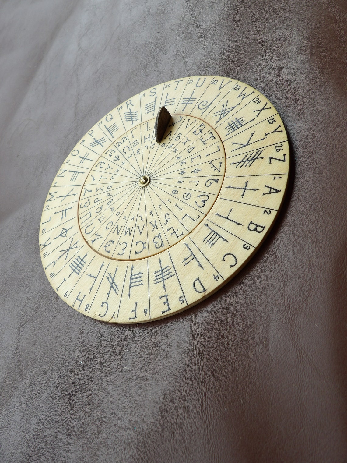 Cypher Wheel Cipher Wheel Ogham Enochian Secret Codes - Etsy
