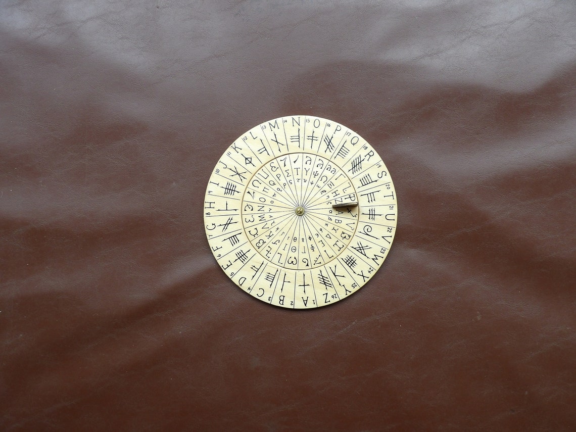 Cypher Wheel Cipher Wheel Ogham Enochian Secret Codes - Etsy