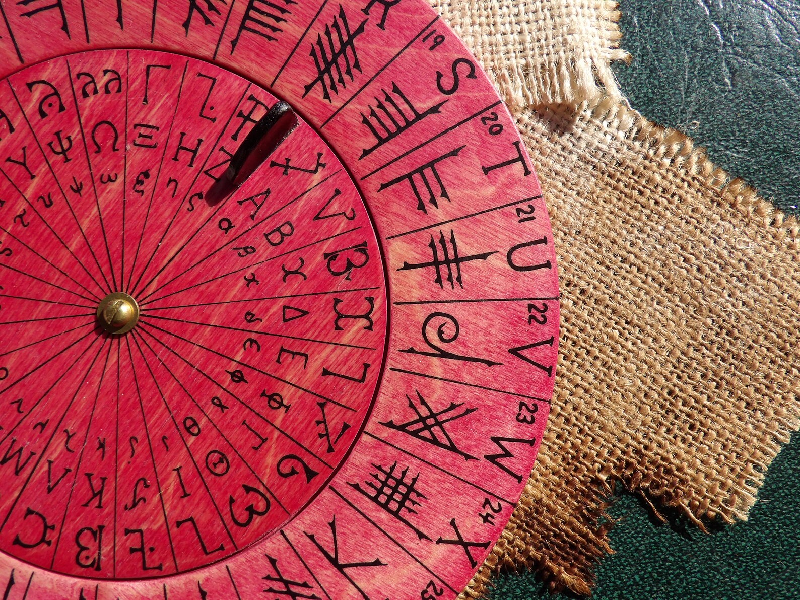 Cypher Wheel Cipher Wheel Ogham Enochian Dungeons and - Etsy