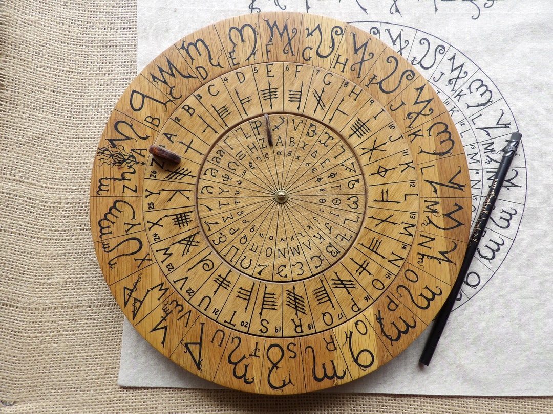 Cypher Wheel Cipher Wheel, Theban, Ogham, Enochian, Runes, Cryptography ...