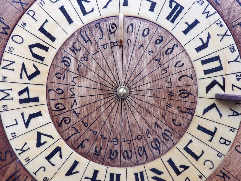 Cipher Wheel Cypher Wheel Dwarven Dwarvish Devek Elvin | Etsy