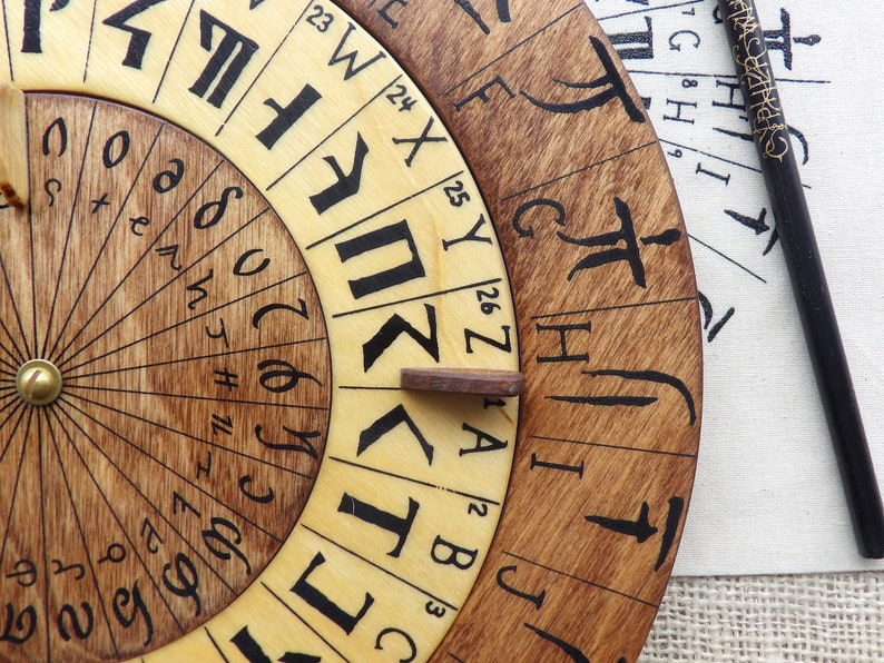 Cipher Wheel Cypher Wheel Dwarven Dwarvish Devek Elvin | Etsy
