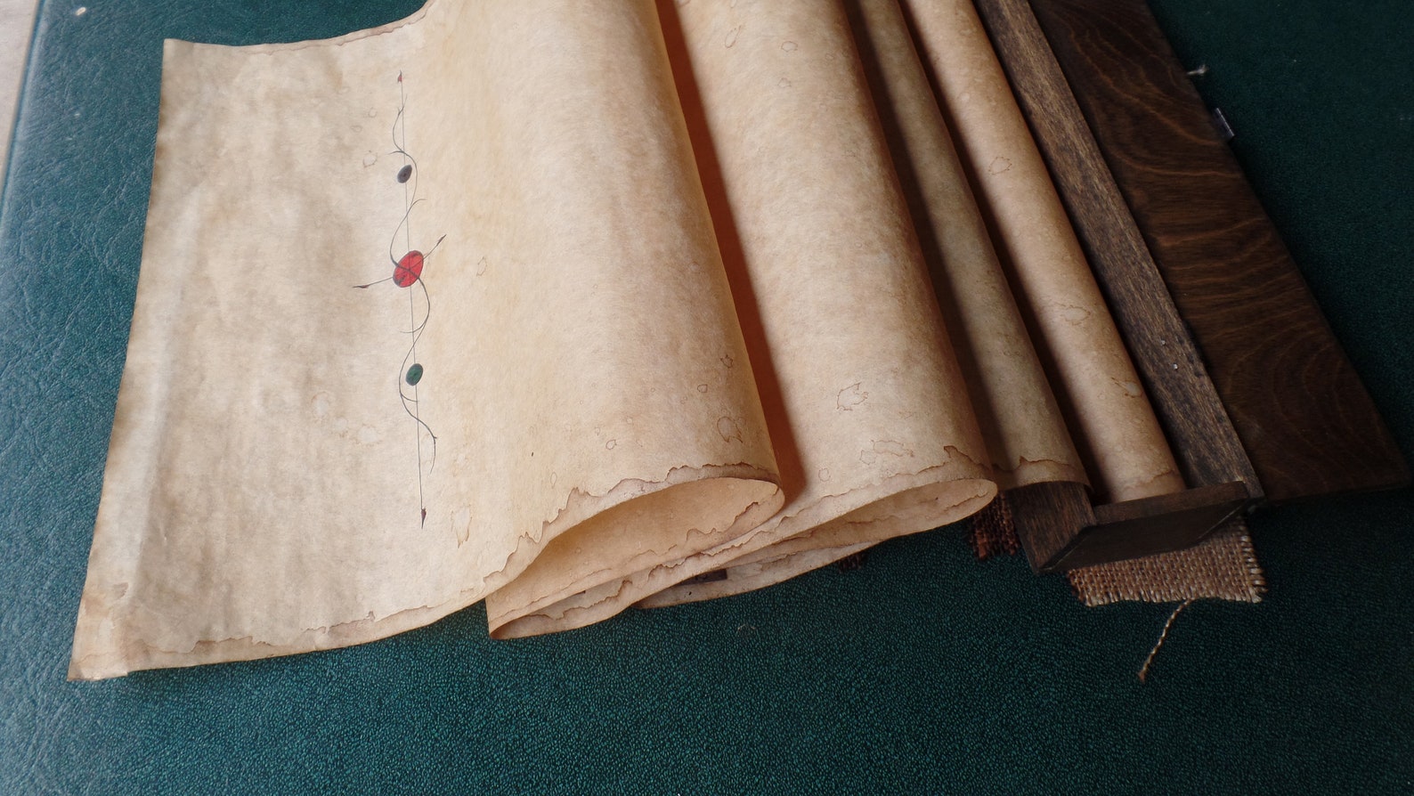 Decorated Ancient Scroll In A Box Aged Paper Medieval | Etsy