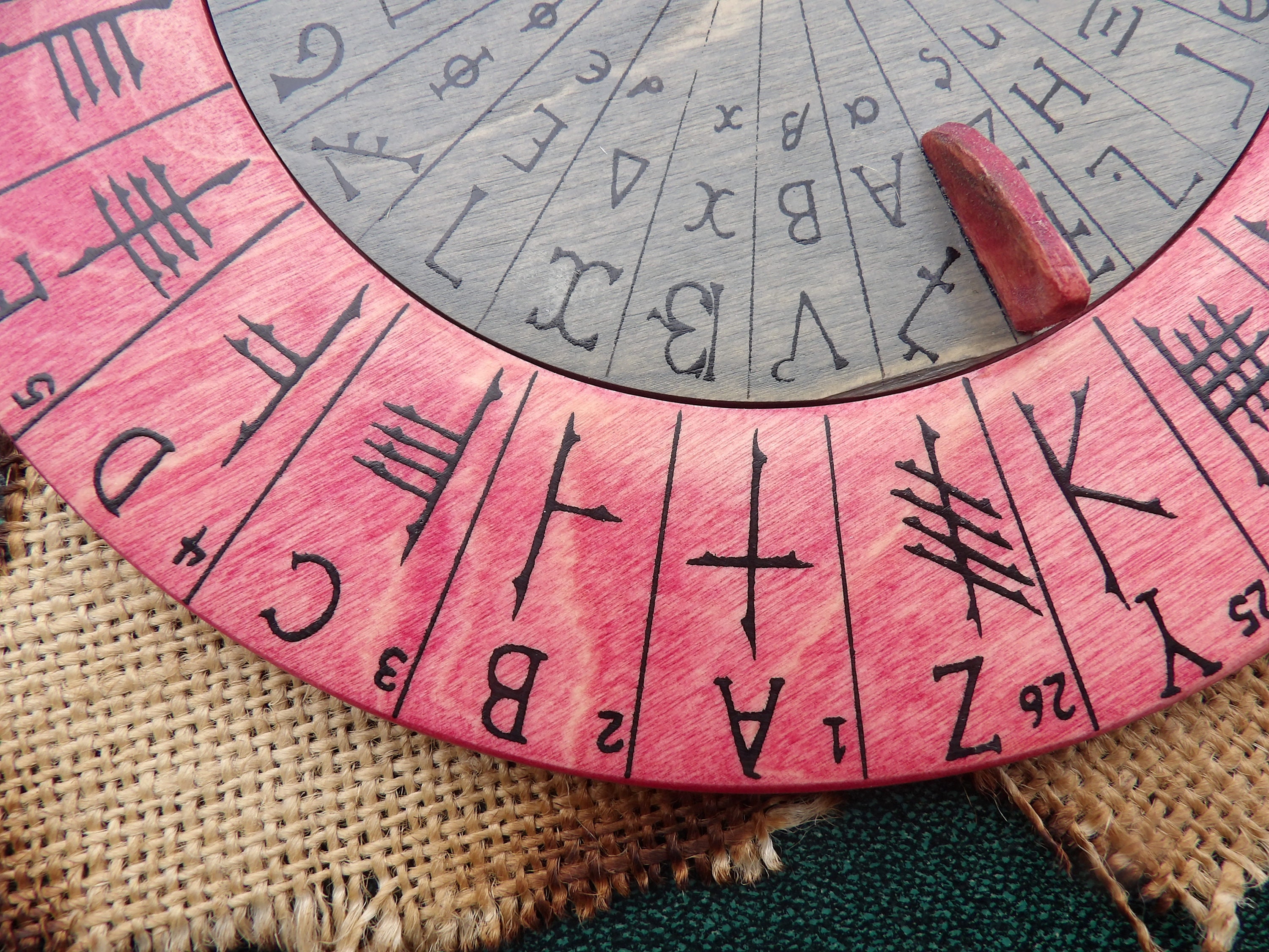 Cypher Wheel Cipher Wheel Ogham Enochian Dungeons and - Etsy